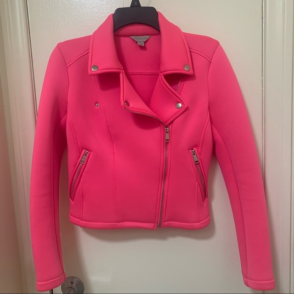 Jackets & Coats | Barbie Aesthetic Hot Pink Moto Jacket Barbie Moto ...
